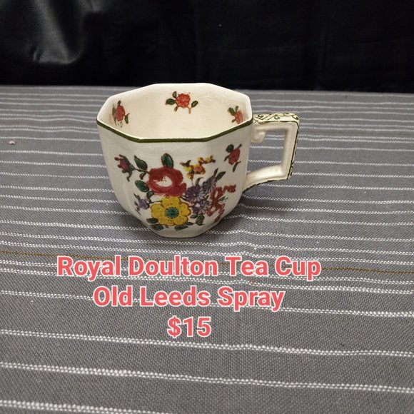 Royal Doulton | Kitchen | Royal Doulton Old Leeds Spray Pattern Teacup ...